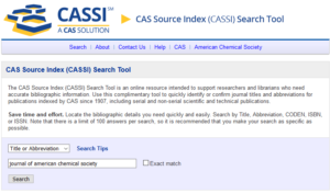 論文雑誌名の略称の調べ方！ | ネットdeカガク