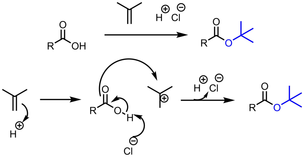 tert-ブチル基(t-Bu)によるカルボン酸の保護 | ネットdeカガク