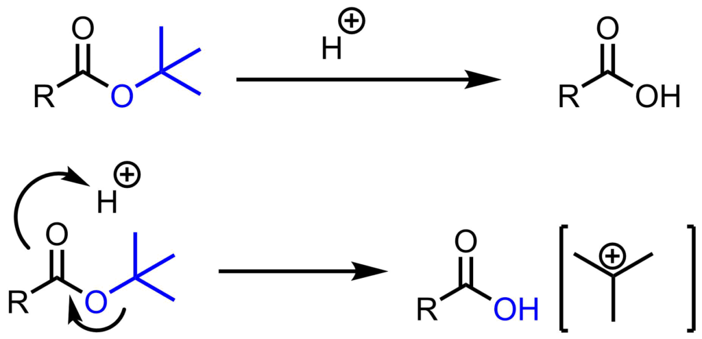 tert-ブチル基(t-Bu)によるカルボン酸の保護 | ネットdeカガク