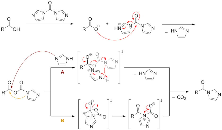 CDI-アシルイミダゾールを経由したアミド化・エステル化 | ネットdeカガク